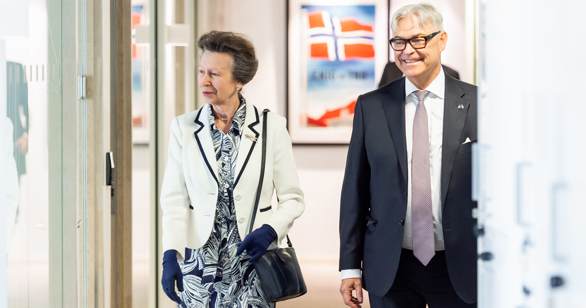 HRH The Princess Royal, Princess Anne visits The Norwegian Shipowners ...